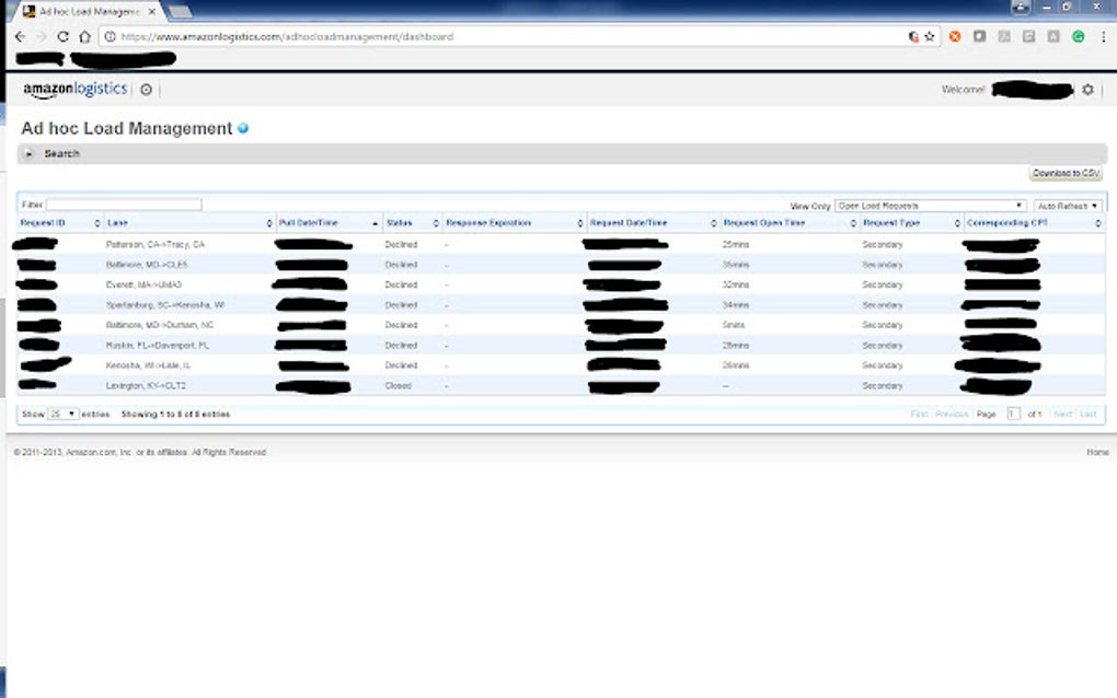 Amazon Logistics Ad hoc Load Management for Google Chrome - Extension ... Amazon Logistics Ad hoc Load Management for Google Chrome - Extension ...