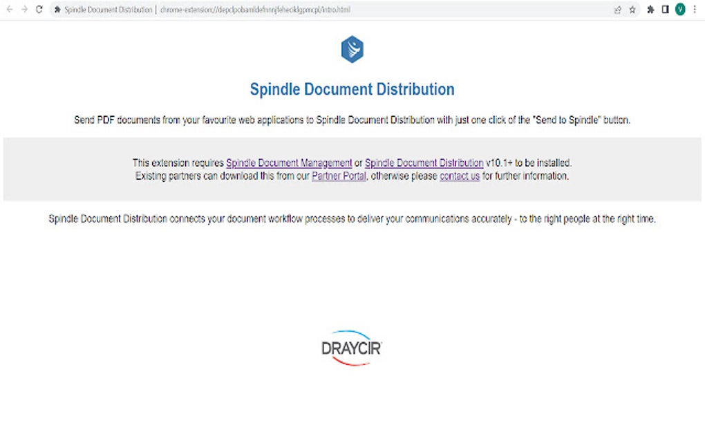 Spindle Document Distribution for Google Chrome - Extension Download