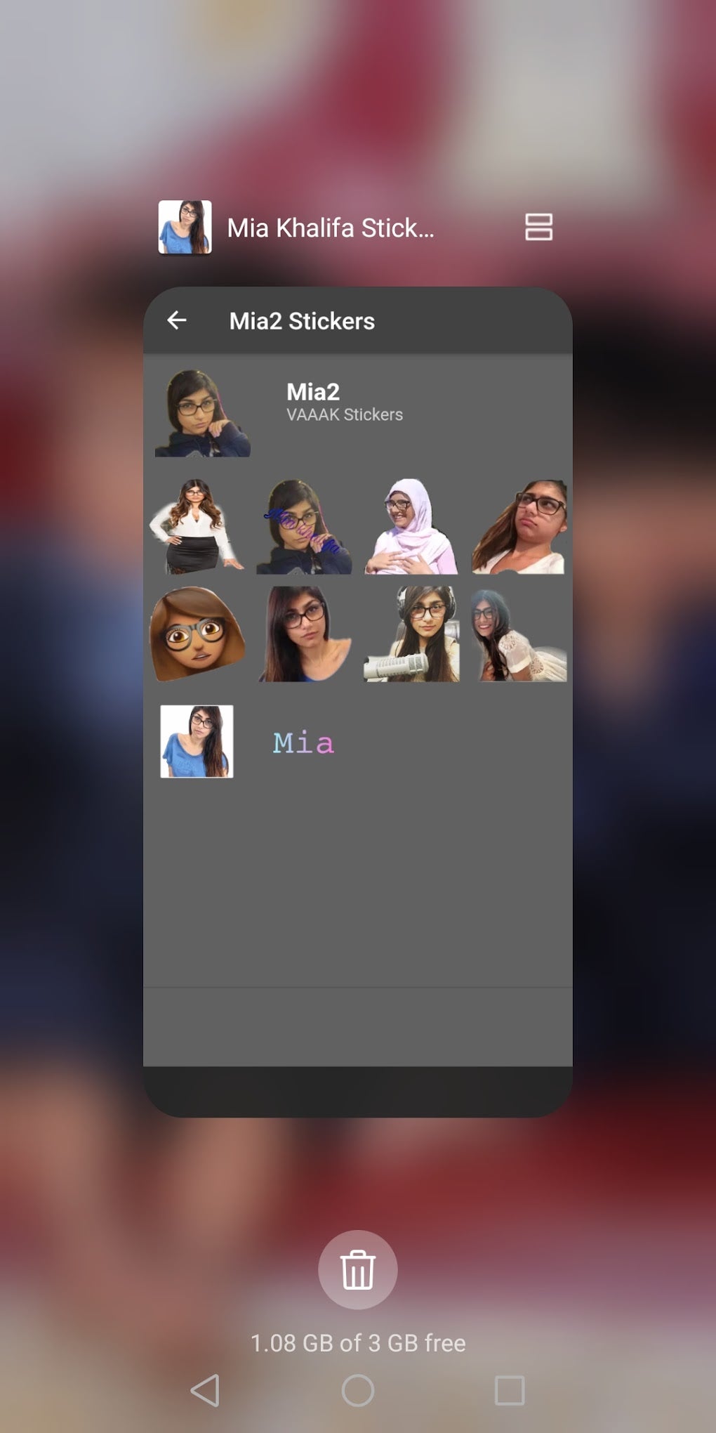 Mia Khalifa WAStickers para Android - Descargar