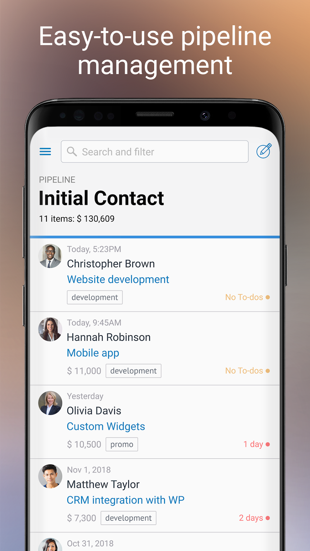 amoCRM 2.0 para Android - Descargar
