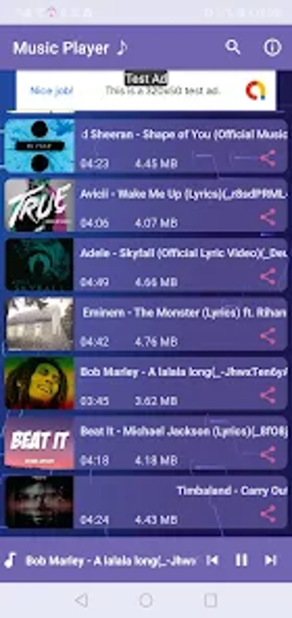 Music Player para Android - Descargar