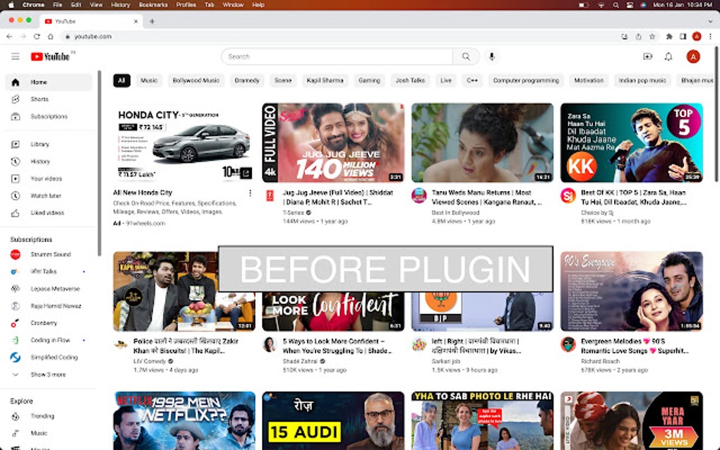 Hide Youtube Suggestions Google Chrome 용 - 확장 프로그램 다운로드
