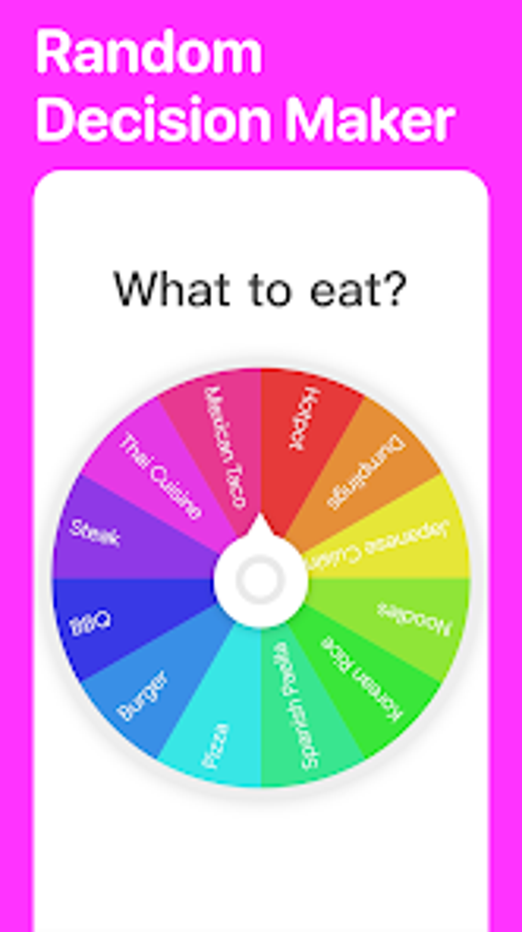 Spin The Wheel-Random Decision für Android - Download