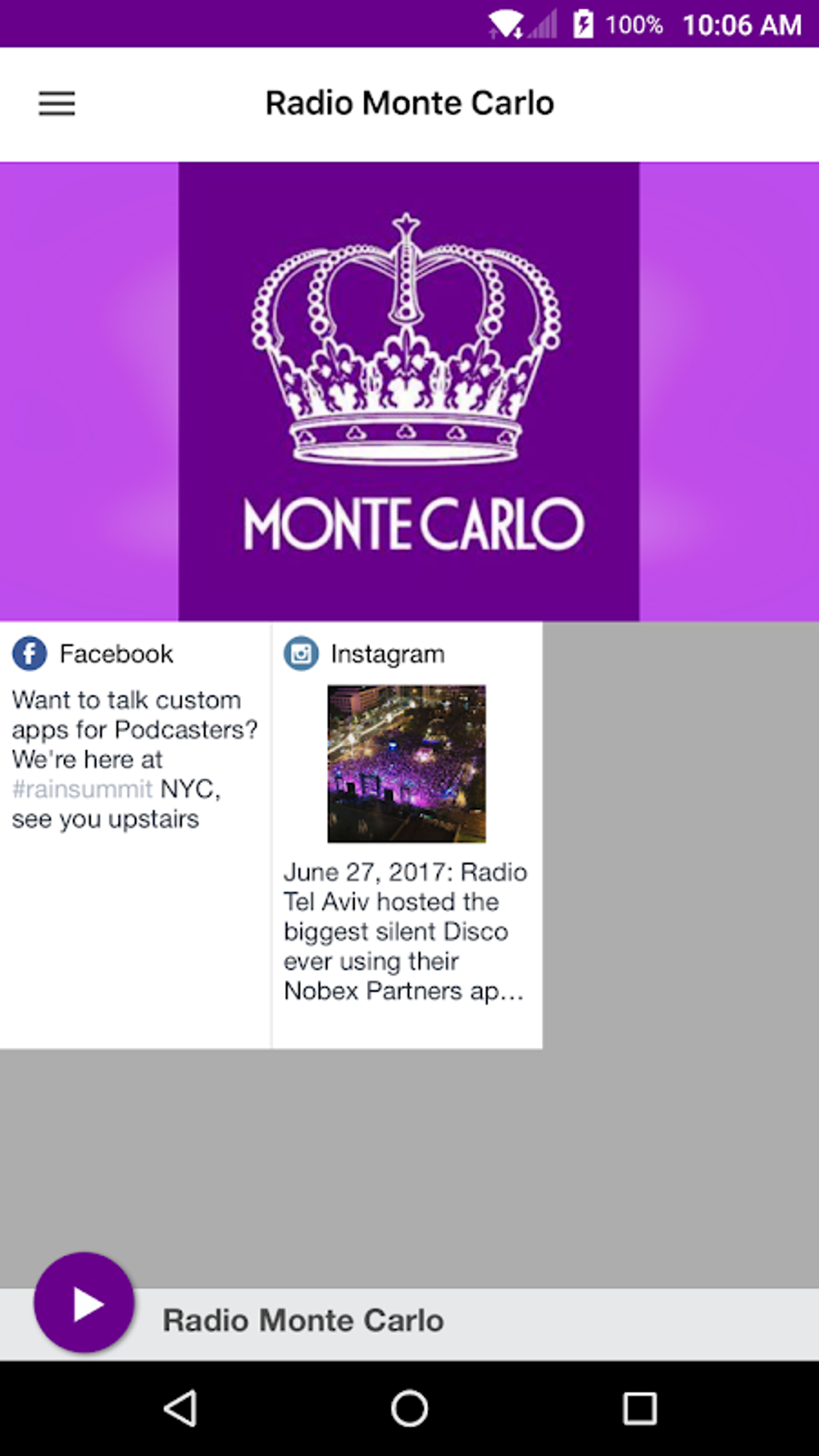 Radio Monte Carlo APK pour Android - Télécharger