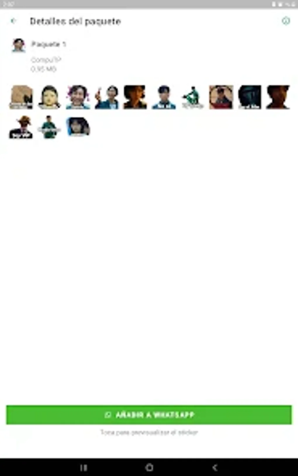 Stickers del Juego del Calamar para Android - Descargar