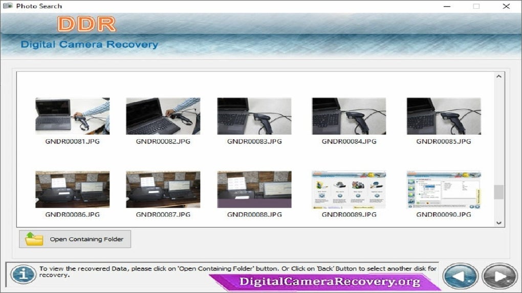 Camera Photos Recovery Software - Download