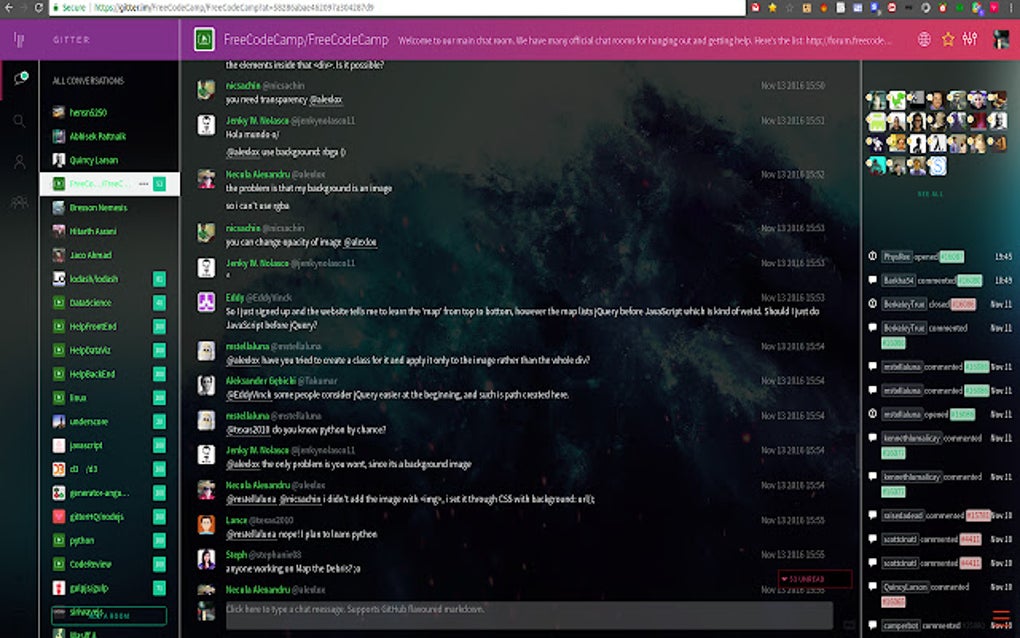 Gitter Theme for Google Chrome - Extension Download