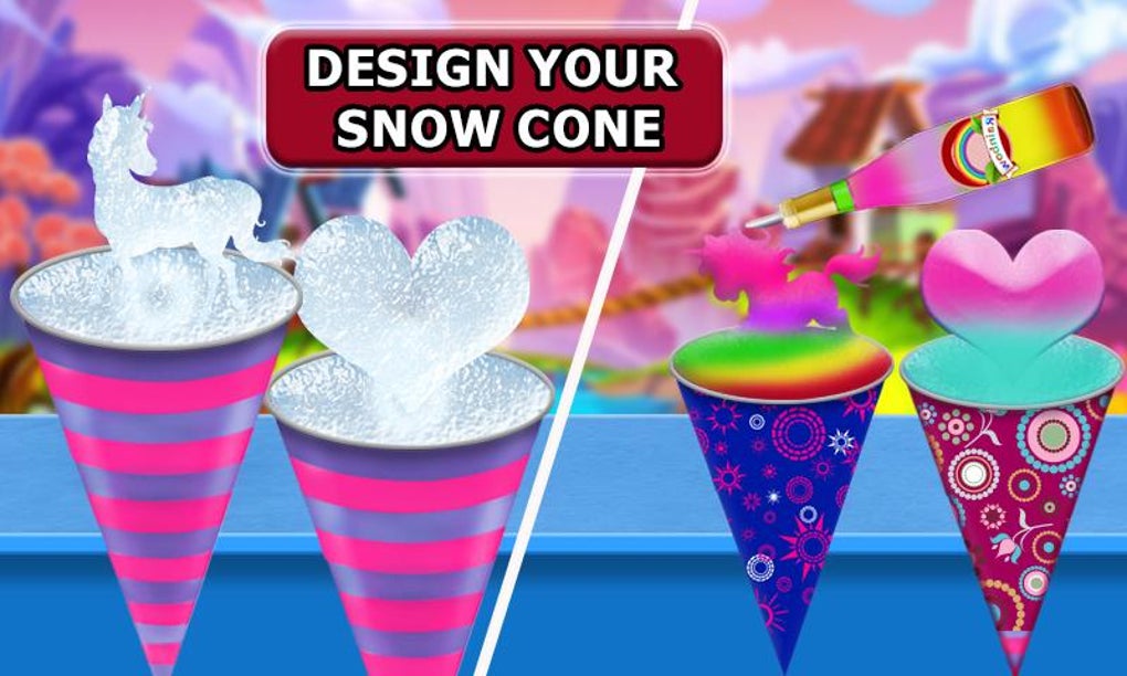 Snow Rainbow Ice Cone Maker: Icy Candy fun APK for Android - Download