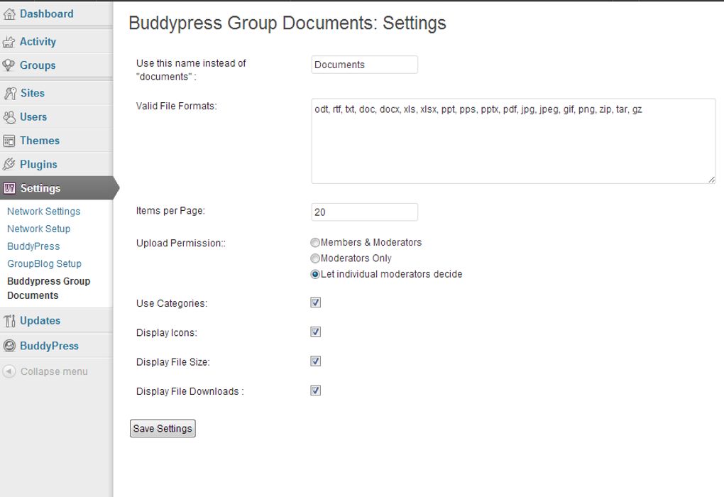 BP Group Documents for WordPress - Download