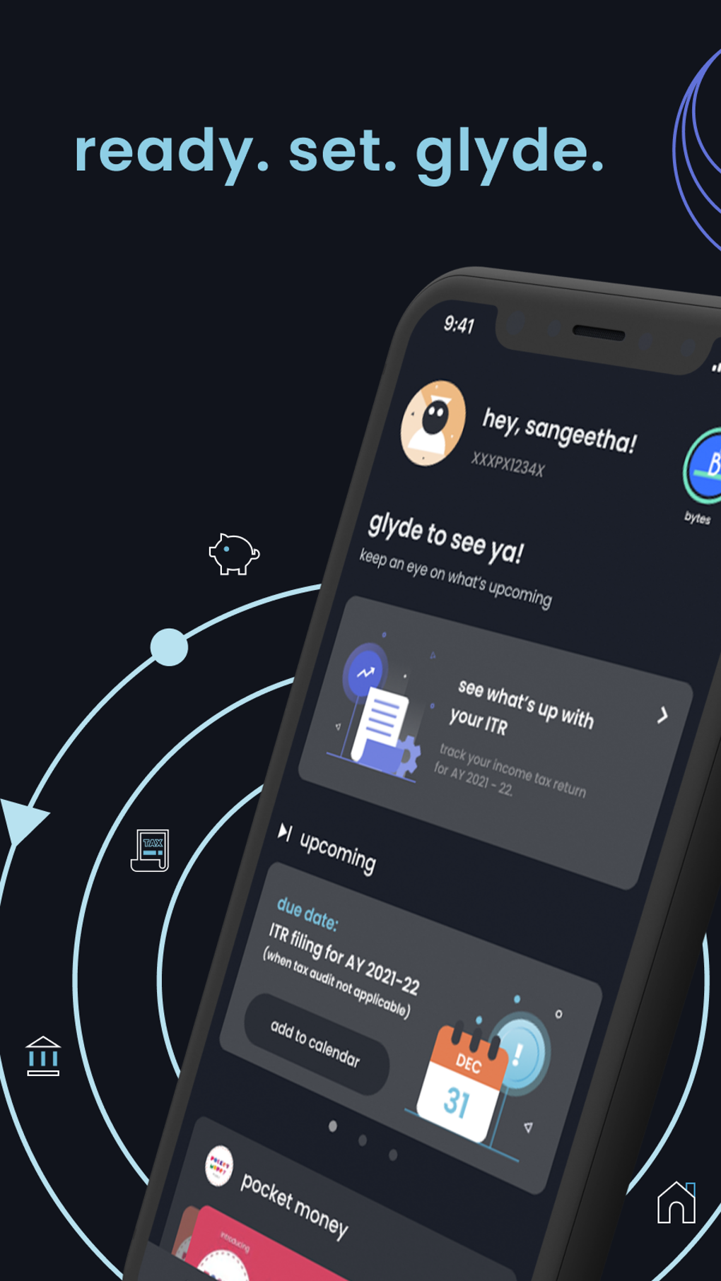 glyde - save pay file track taxes for Android - Download