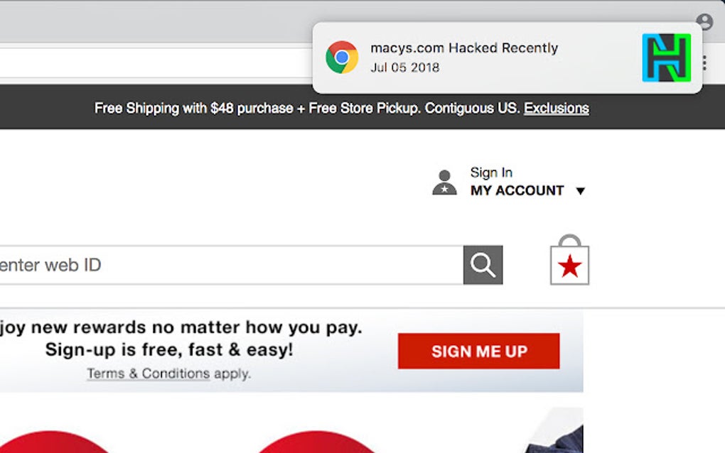 HackNotice Chrome Extension for Google Chrome - Extension Download