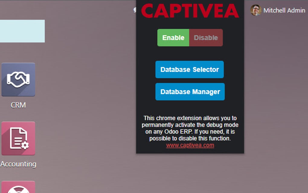 Captivea Odoo Tools para Google Chrome - Extensión Descargar