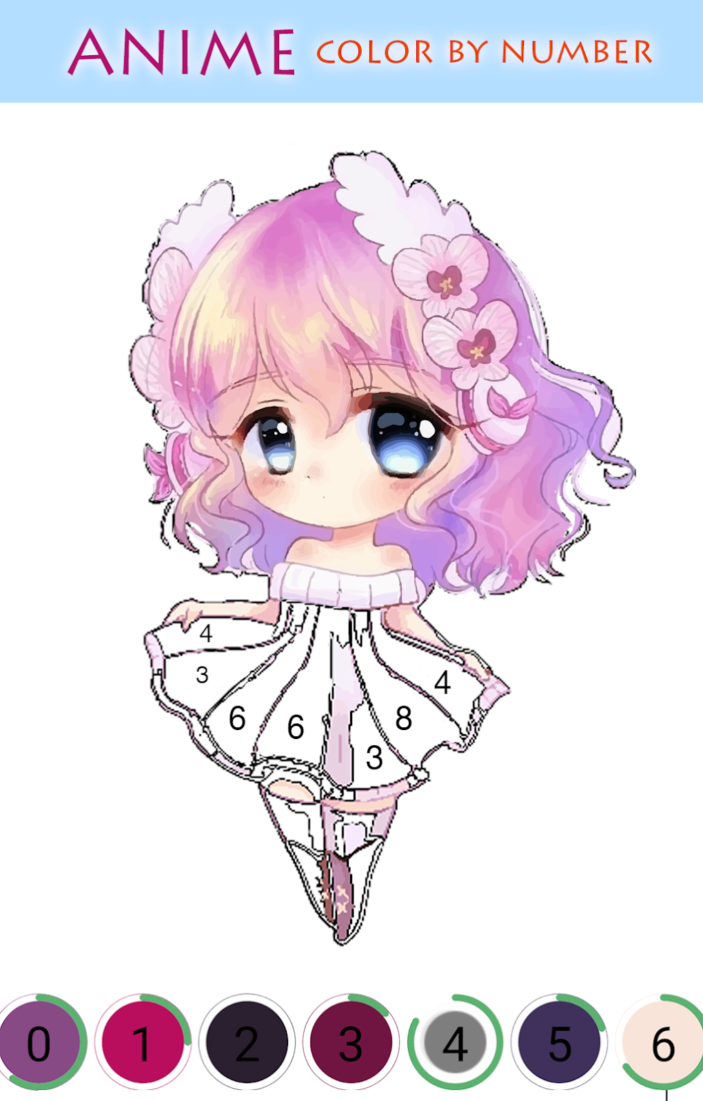 kawaii Anime - Color by Number para Android - Descargar