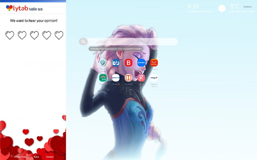 Frozen Elsa Wallpapers New Tab for Google Chrome - Extension Download