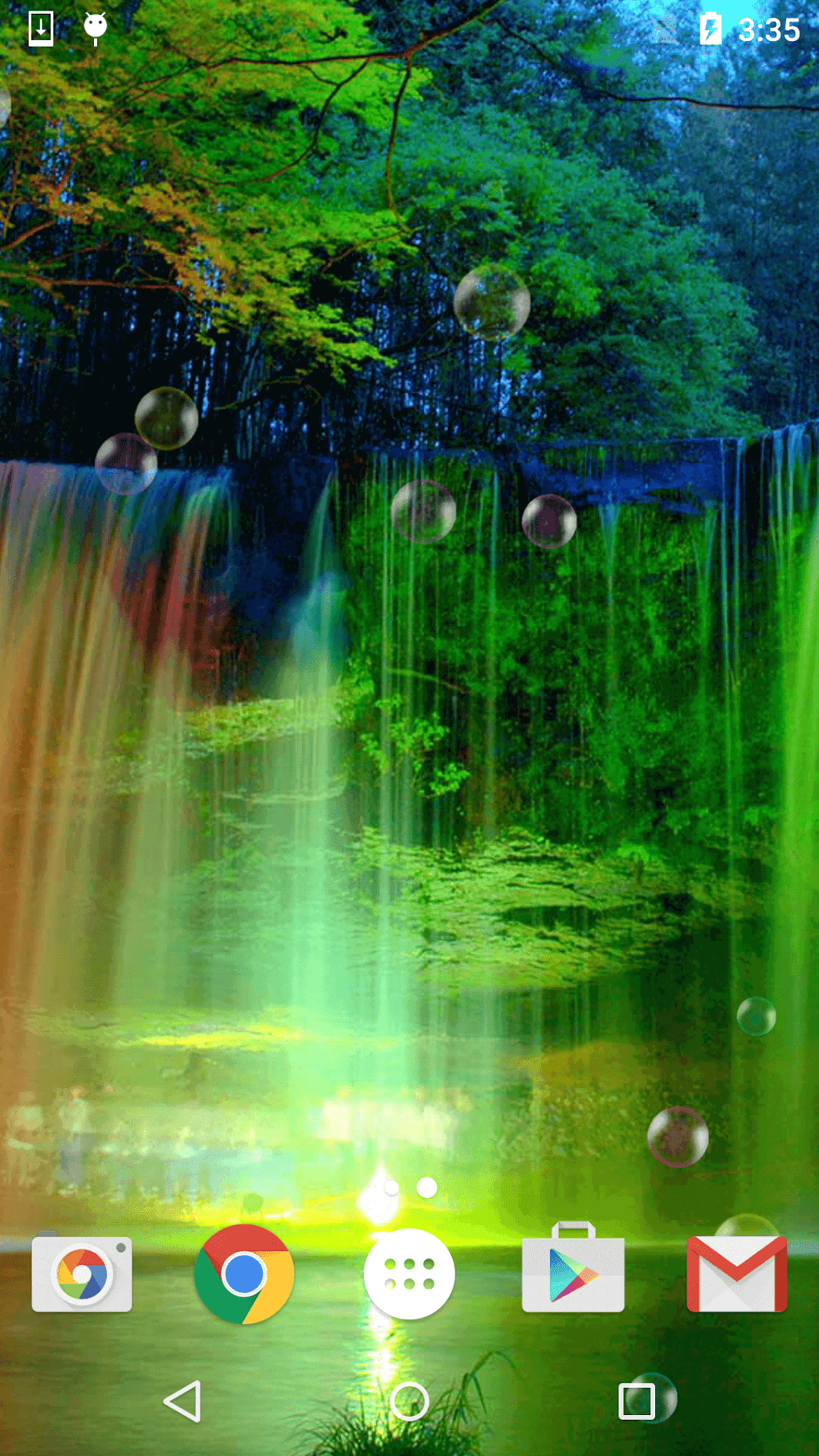 Neon Waterfalls Live Wallpaper for Android - Download