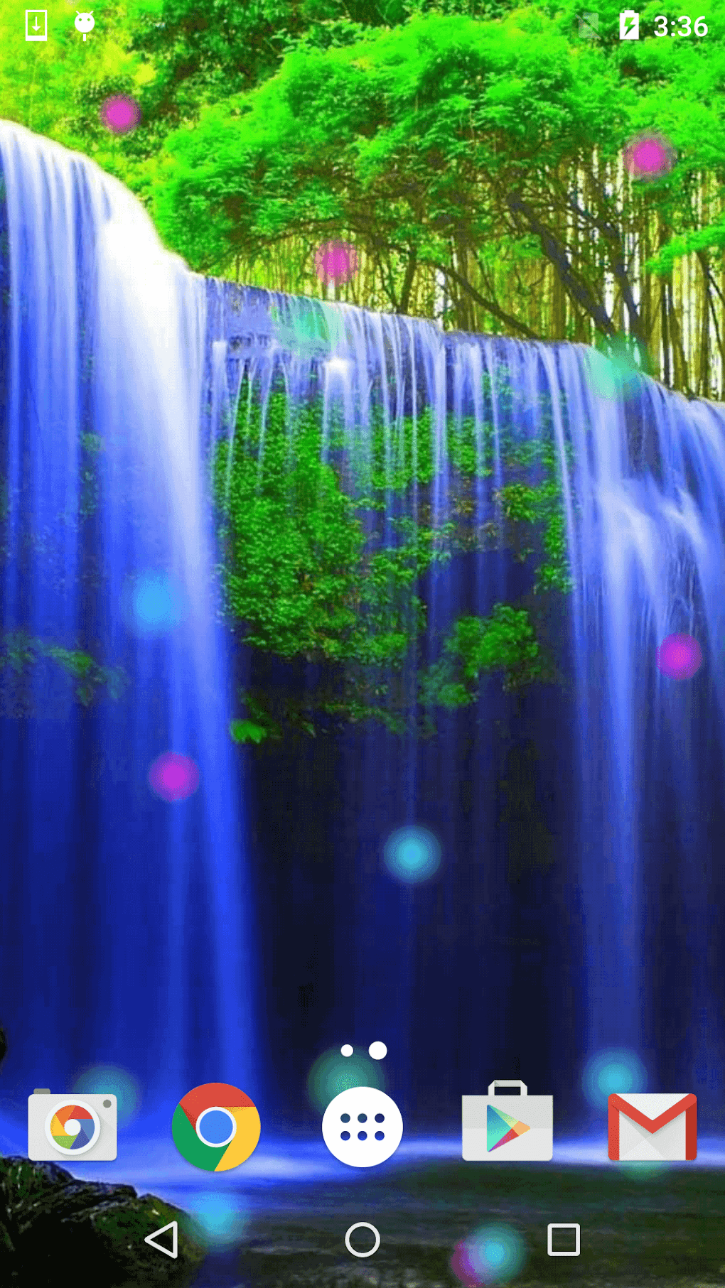 Neon Waterfalls Live Wallpaper for Android - Download
