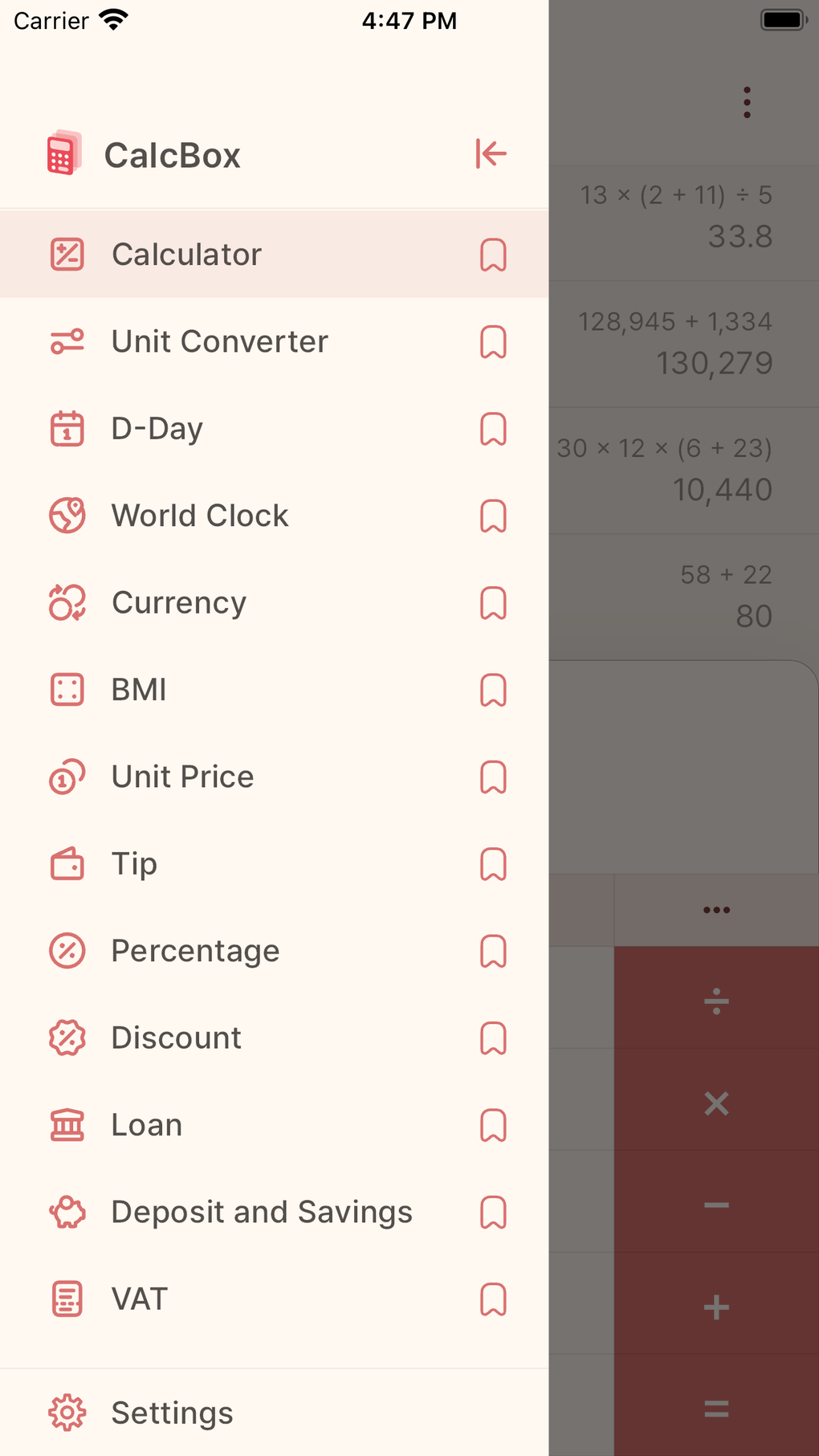CalcBox -All in One Calculator para iPhone - Download