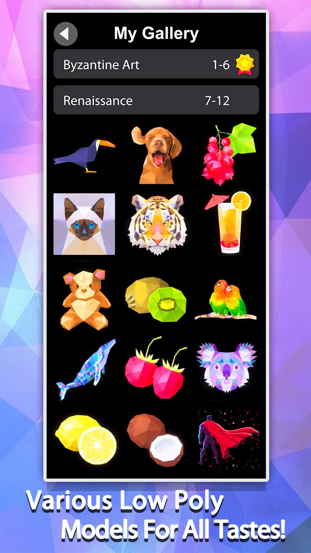 Idle Painter 3D-Low PolyTap for iPhone - Download