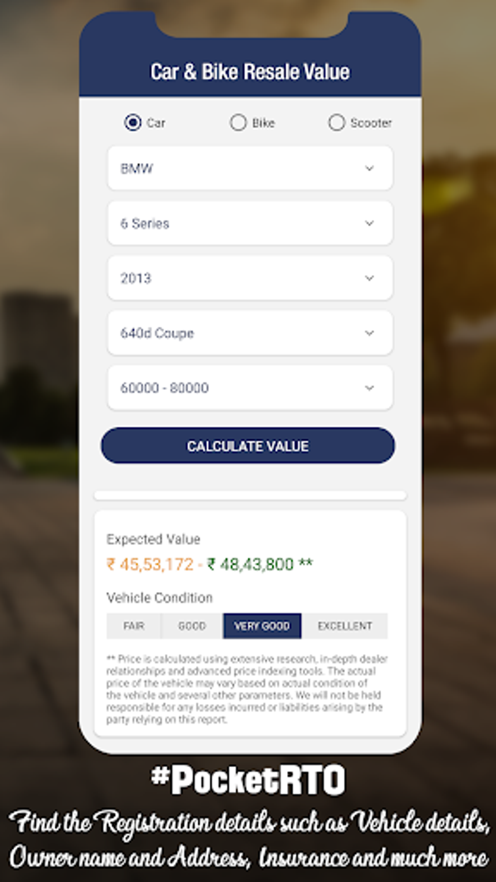 RTO Vehicle Information App para Android - Download