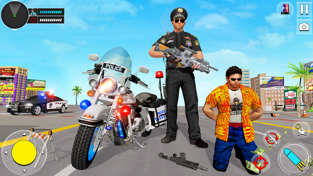 US Police Bike Crime Gangster for iPhone - Download