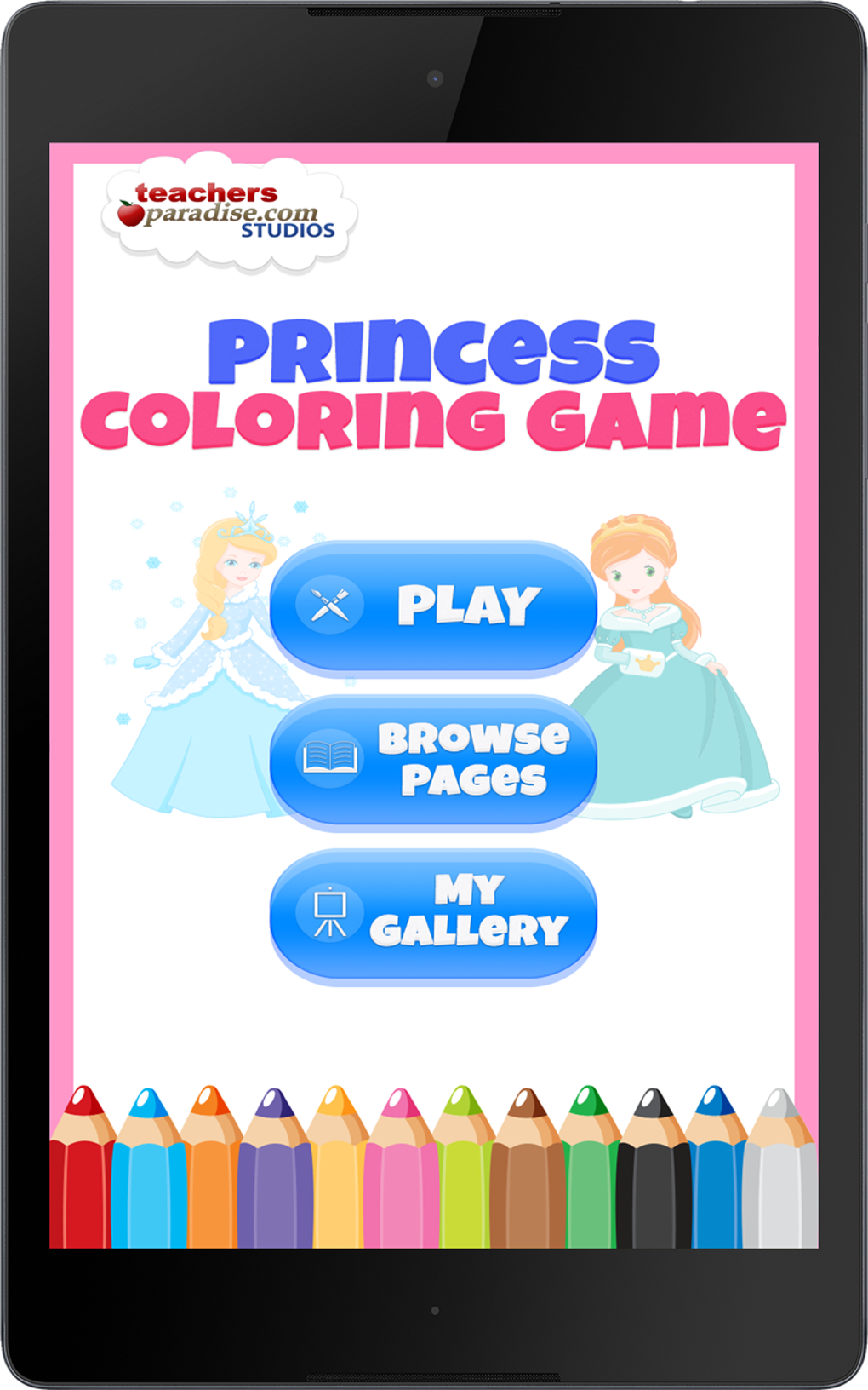 Princess Girls Coloring Book for Android - Download