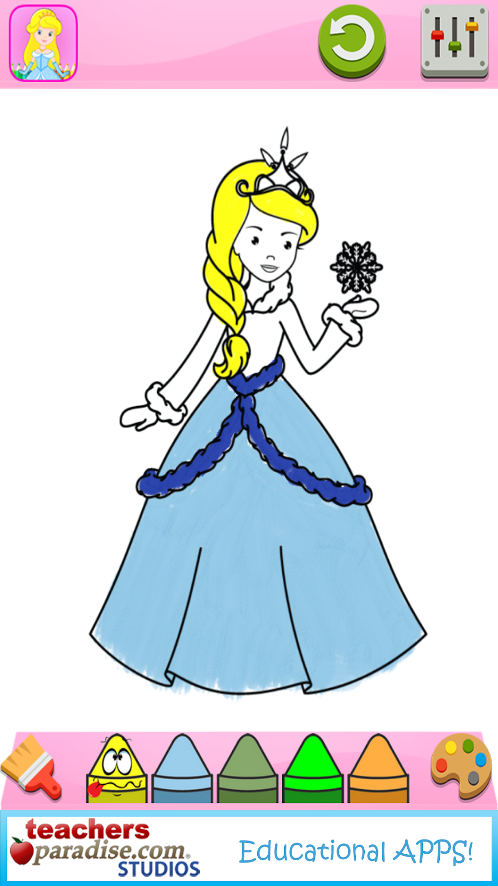 Princess Girls Coloring Book for Android - Download
