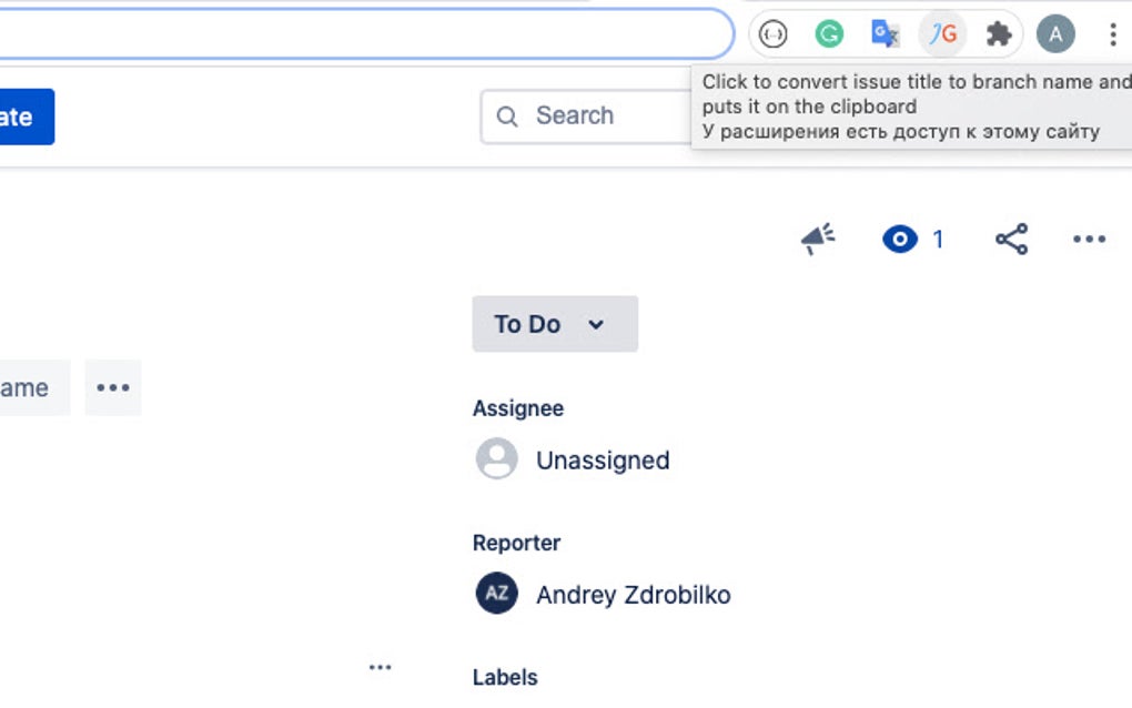 JiGit - Jira issue title to branch name for Google Chrome - Extension Download