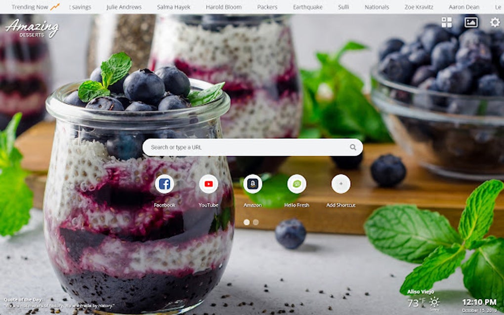 Amazing Desserts New Tab Theme for Google Chrome - Extension Download