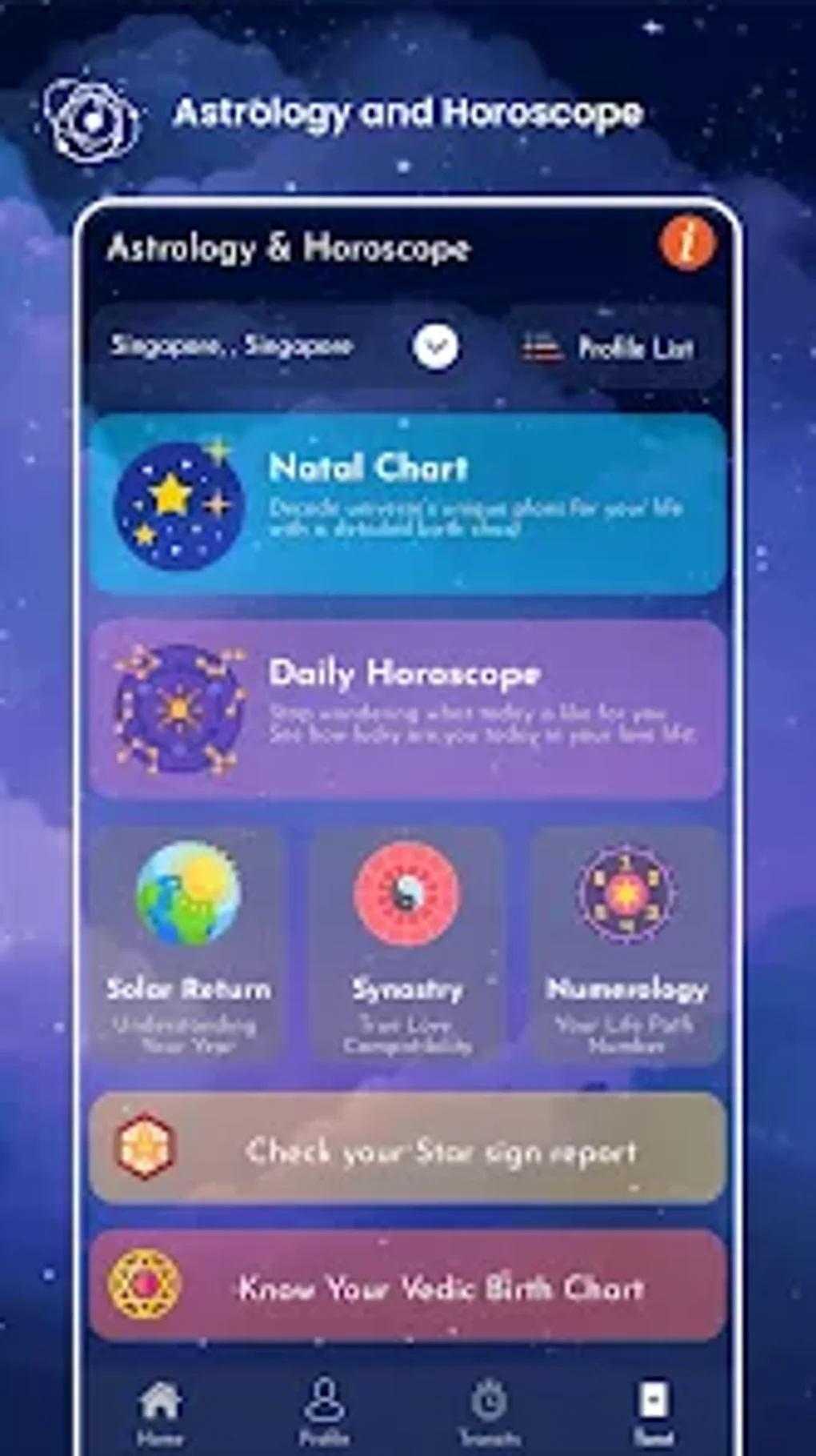 Astrocartography and Horoscope for Android - Download