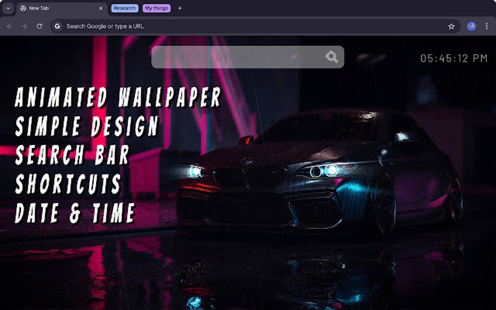BMW M4 Live Wallpaper para Google Chrome - Extensión Descargar