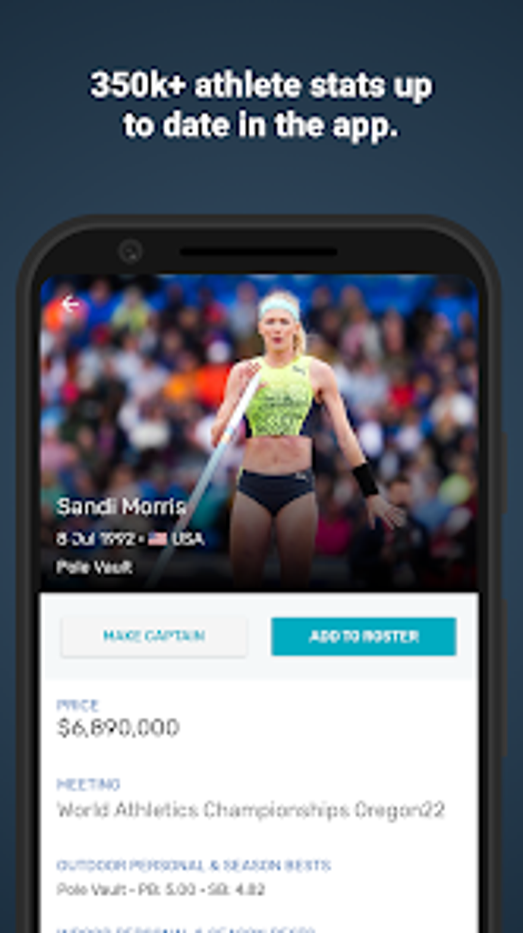 Roster Athletics Track Field para Android - Descargar