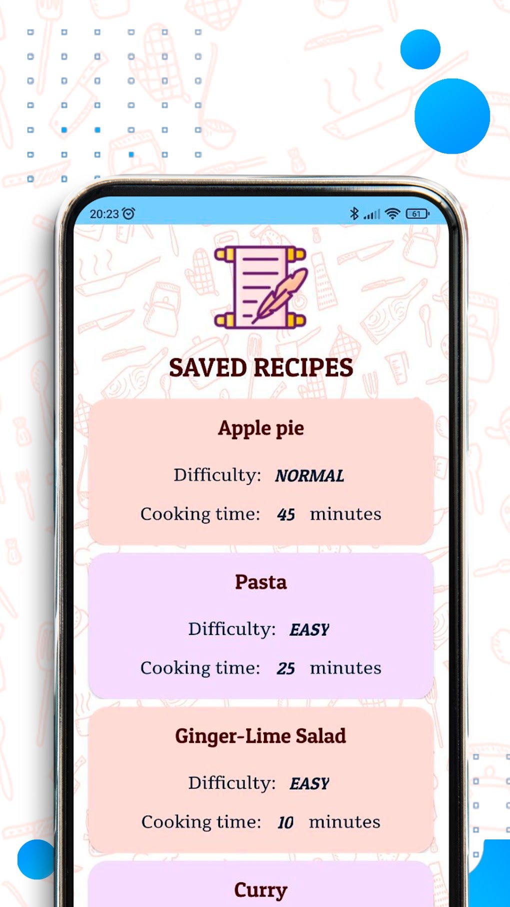 Kitchen digital scales notes for Android - Download