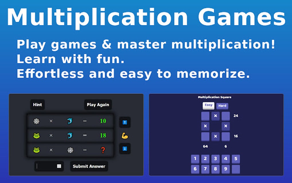Multiplication Games for Google Chrome - Extension Download