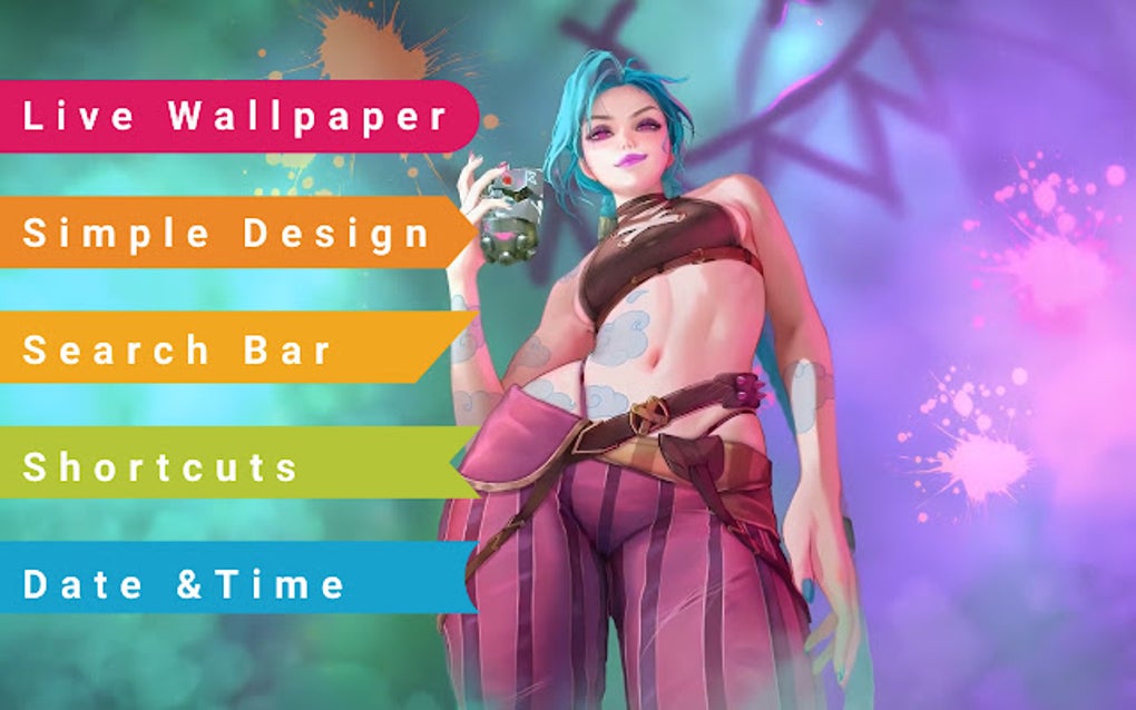 Jinx Arcane LoL Live Wallpaper pour Google Chrome - Extension Télécharger Jinx Arcane LoL Live Wallpaper pour Google Chrome - Extension Télécharger