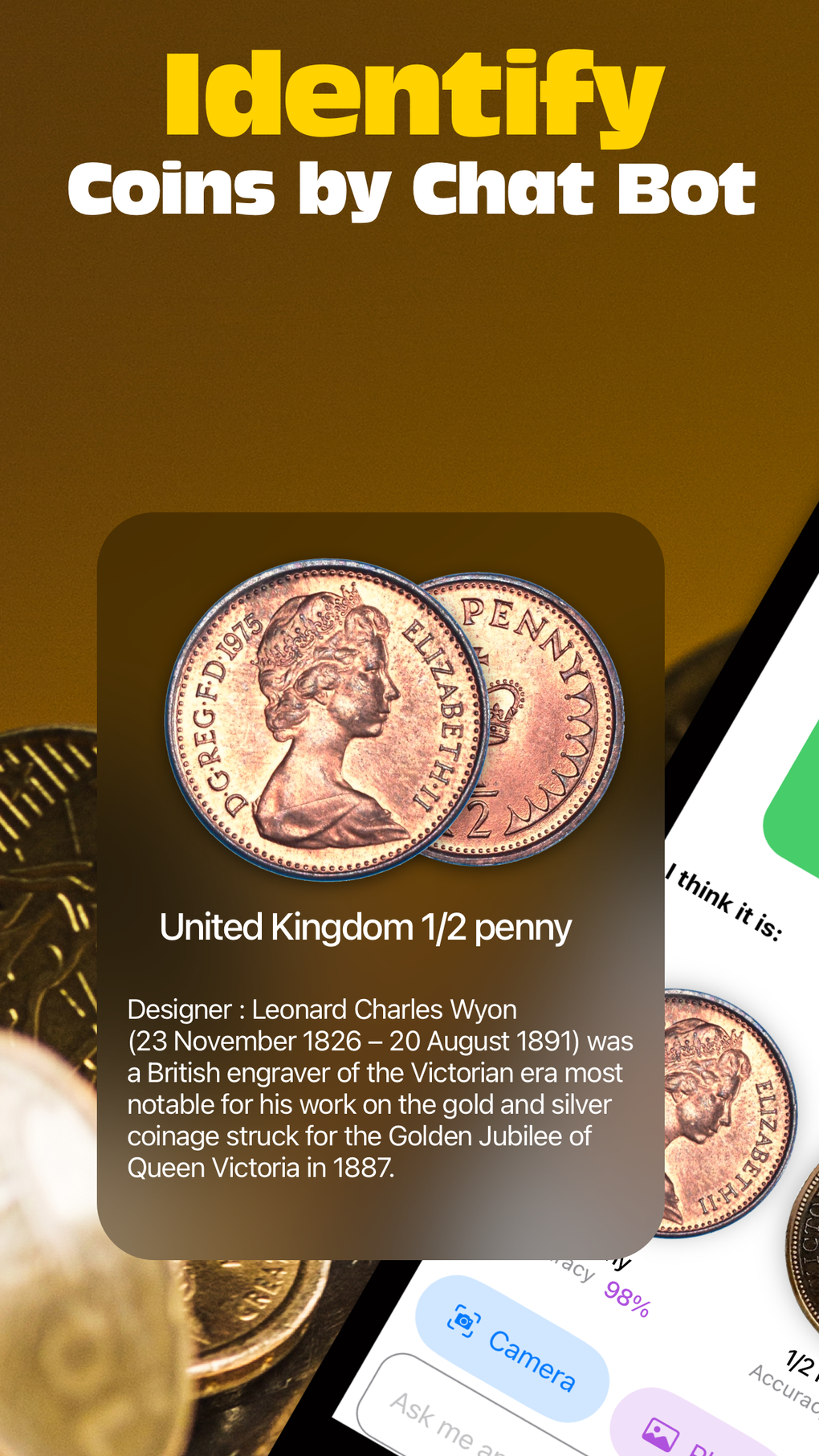 CoinGenie: Identify Coins para iPhone - Descargar