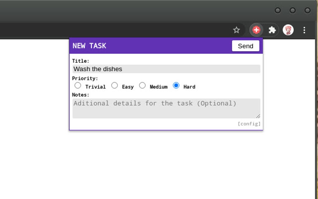 Habitica Add Task for Google Chrome - Extension Download