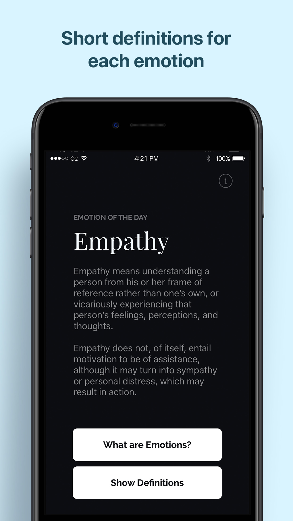 Emotions Dictionary pour iPhone - Télécharger