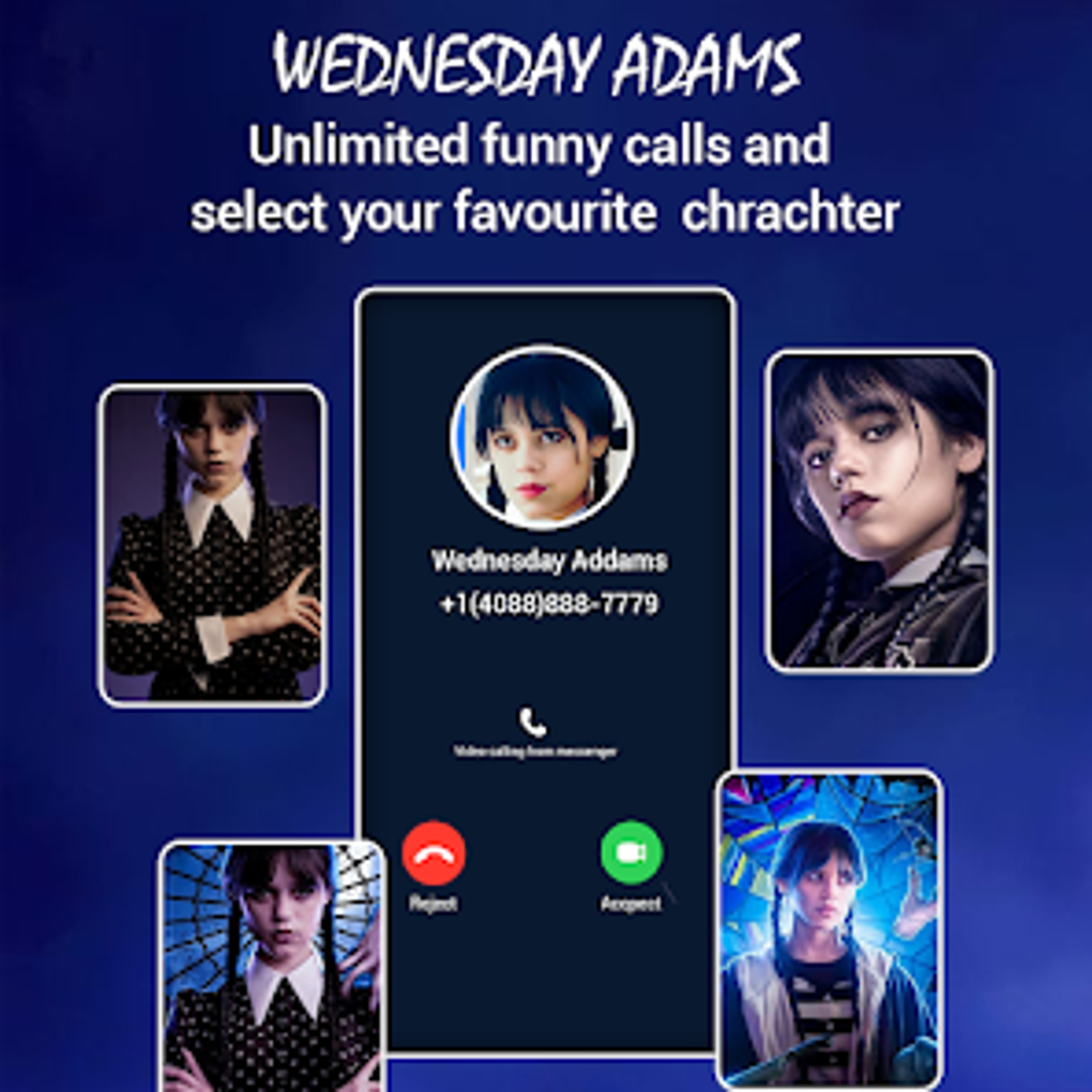 Wednesday Addams Fake Call für Android - Download