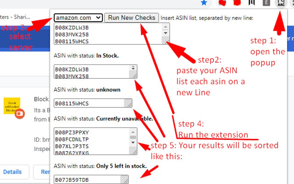 Amazon ASIN Checker for Google Chrome - Extension Download