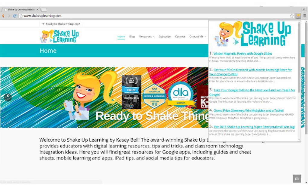 Shake Up Learning - by Kasey Bell. Google Chrome için - Eklenti İndir
