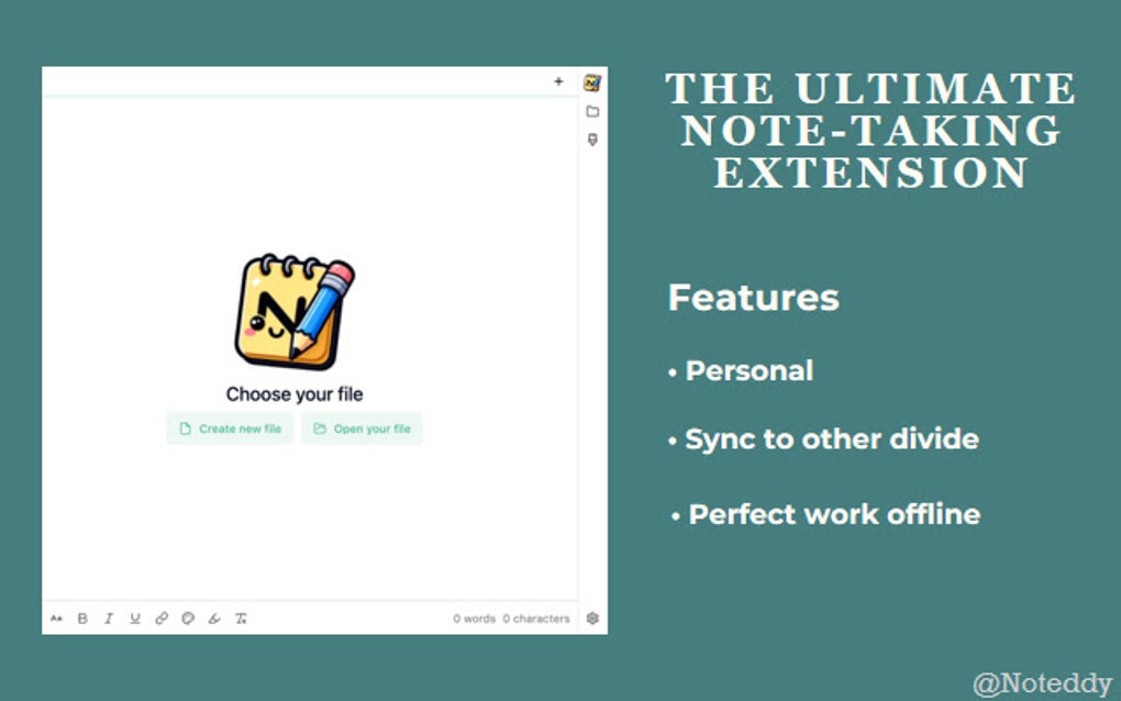 Noteddy - Take note with Noteddy for Google Chrome - Extension Download
