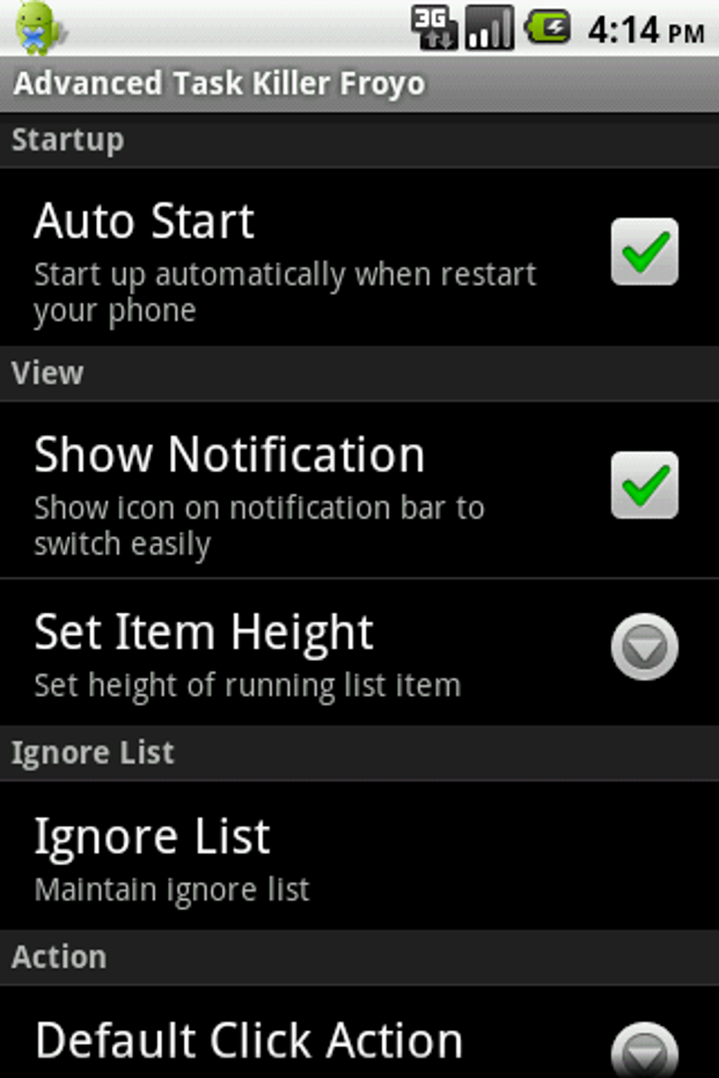 Advanced Task Killer Froyo for Android - Download