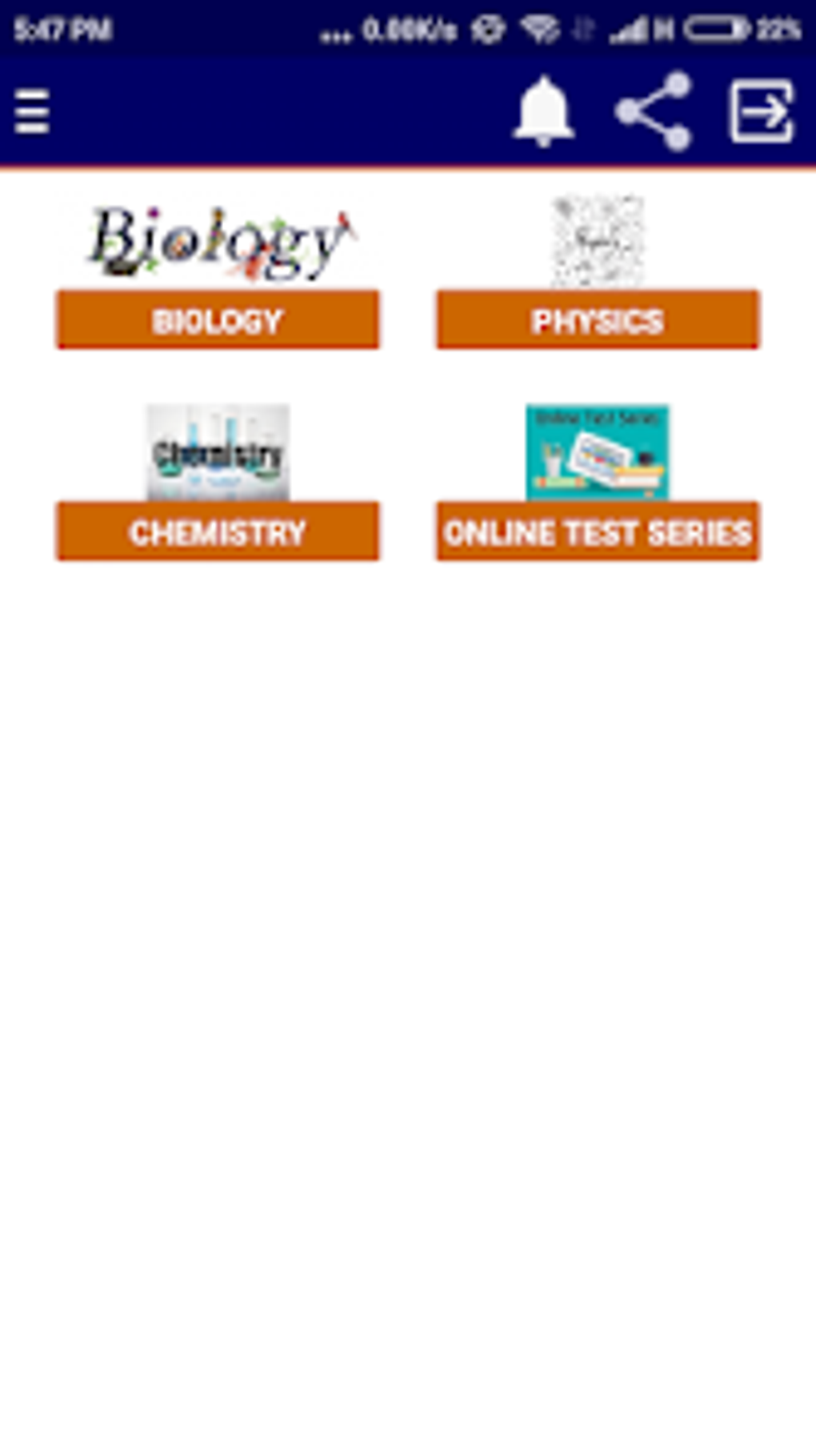 NEET Online Test Series for Android - Download NEET Online Test Series for Android - Download