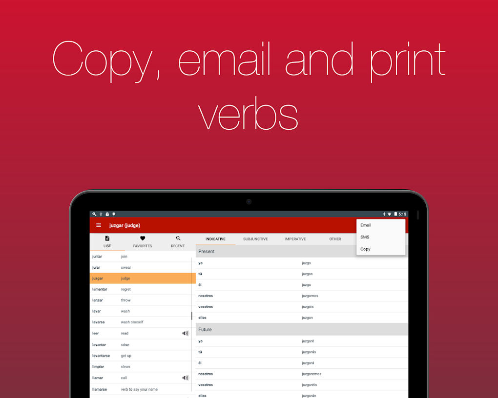 Spanish Verb Conjugator APK for Android - Download