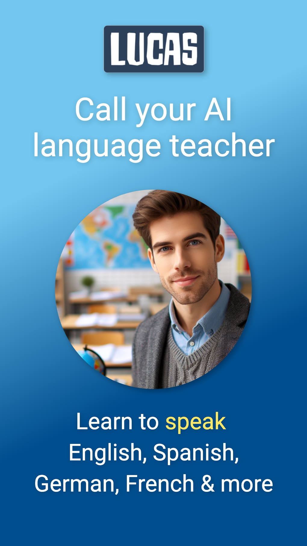 Lucas call ai language tutor para iPhone - Descargar