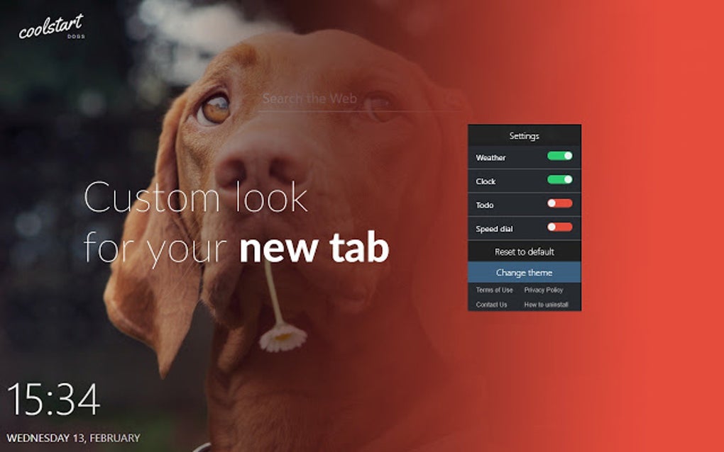CoolStart - Custom New Tab Page Google Chrome 용 - 확장 프로그램 다운로드