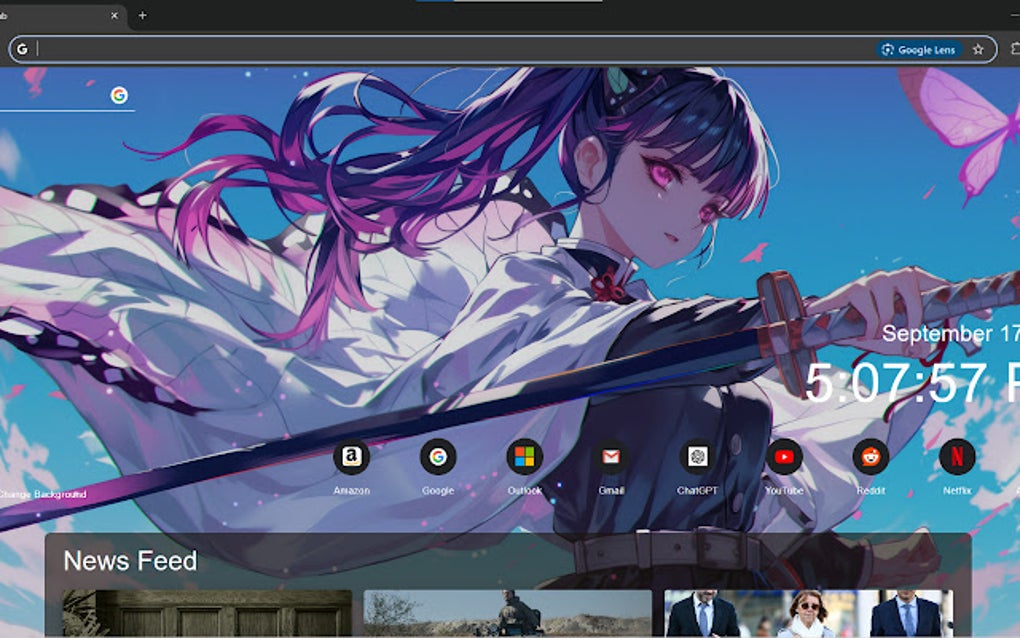 Demon Slayer New Tab für Google Chrome - Erweiterung Download