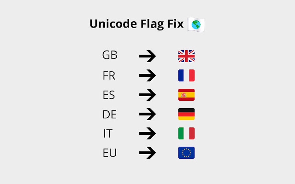 Unicode Flag Fix Google Chrome 용 - 확장 프로그램 다운로드