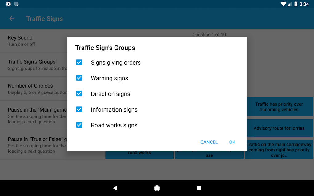 Android 용 UK Traffic Road Signs Test a - 다운로드
