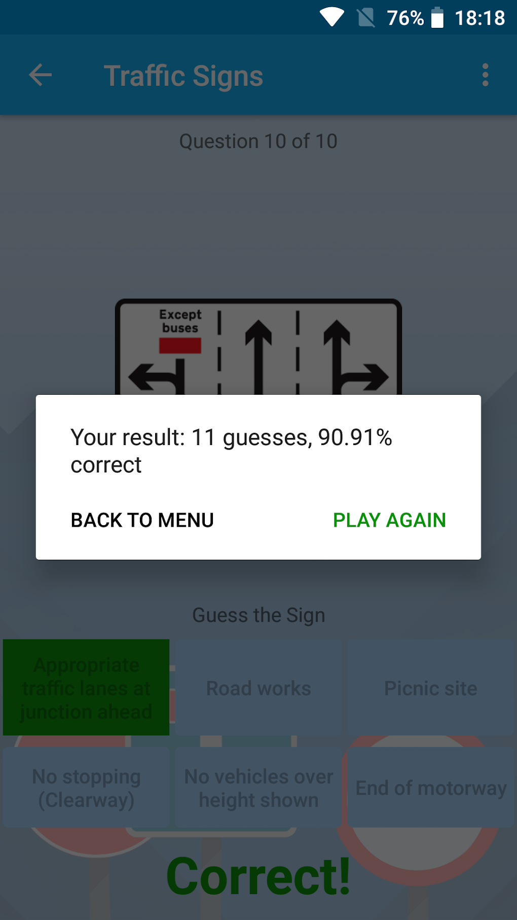 Android için UK Traffic Road Signs Test a - İndir